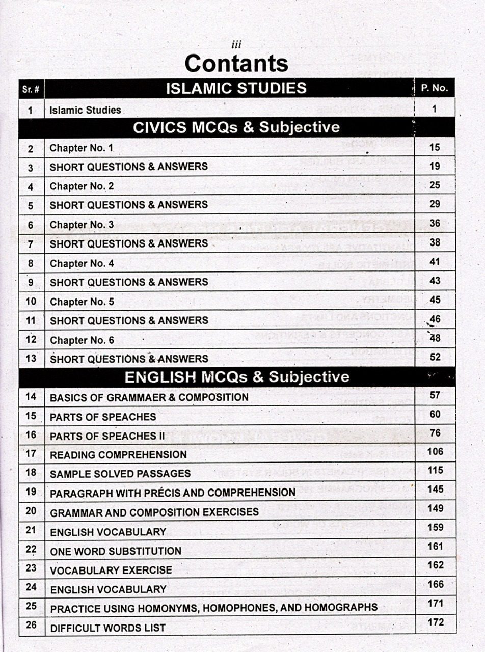 Css Mcqs Based Preliminary Test Mpt Screening Test Guide Css Point Book Store