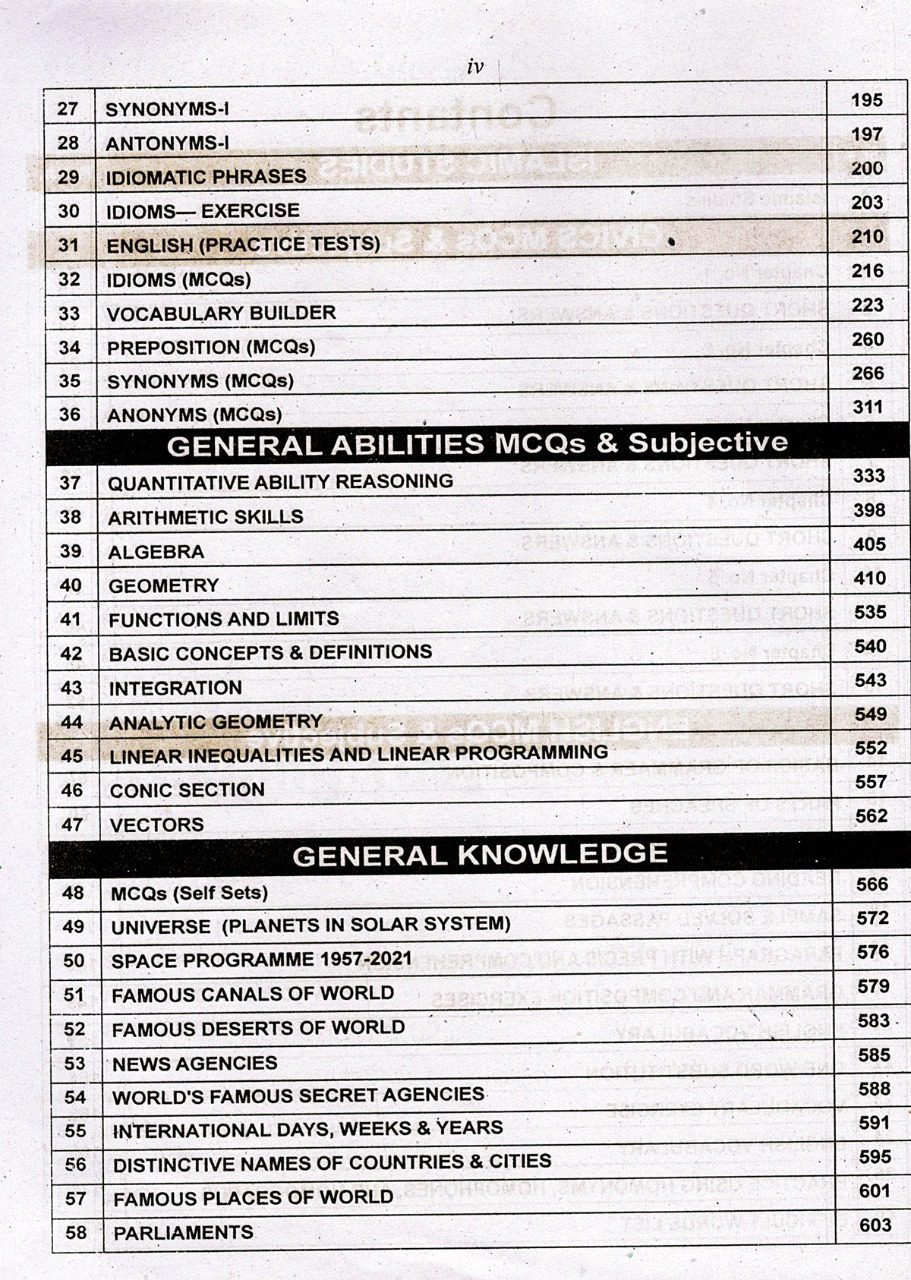 Css Mcqs Based Preliminary Test Mpt Screening Test Guide Css Point Book Store