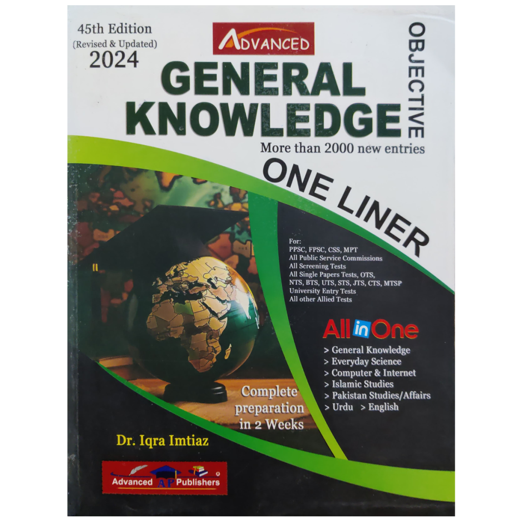 General Knowledge One Liner 2024 Edition By Iqra Imtiaz Advanced ...